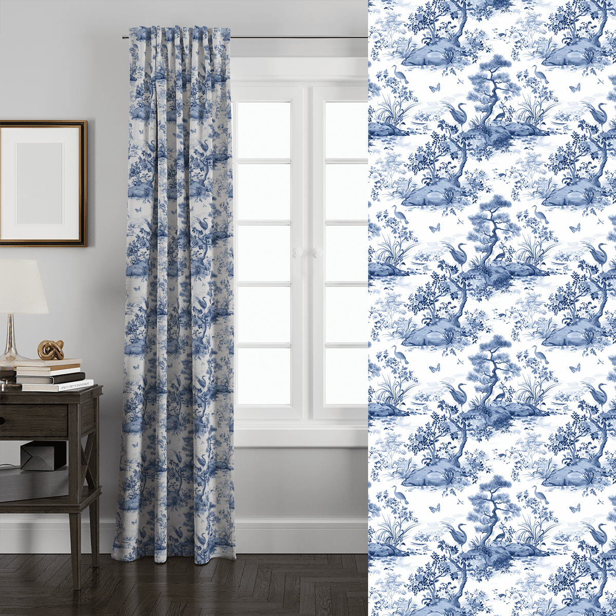 Zasłona PARIS wzór PR06 | bajkowy ogród DECORDRUK