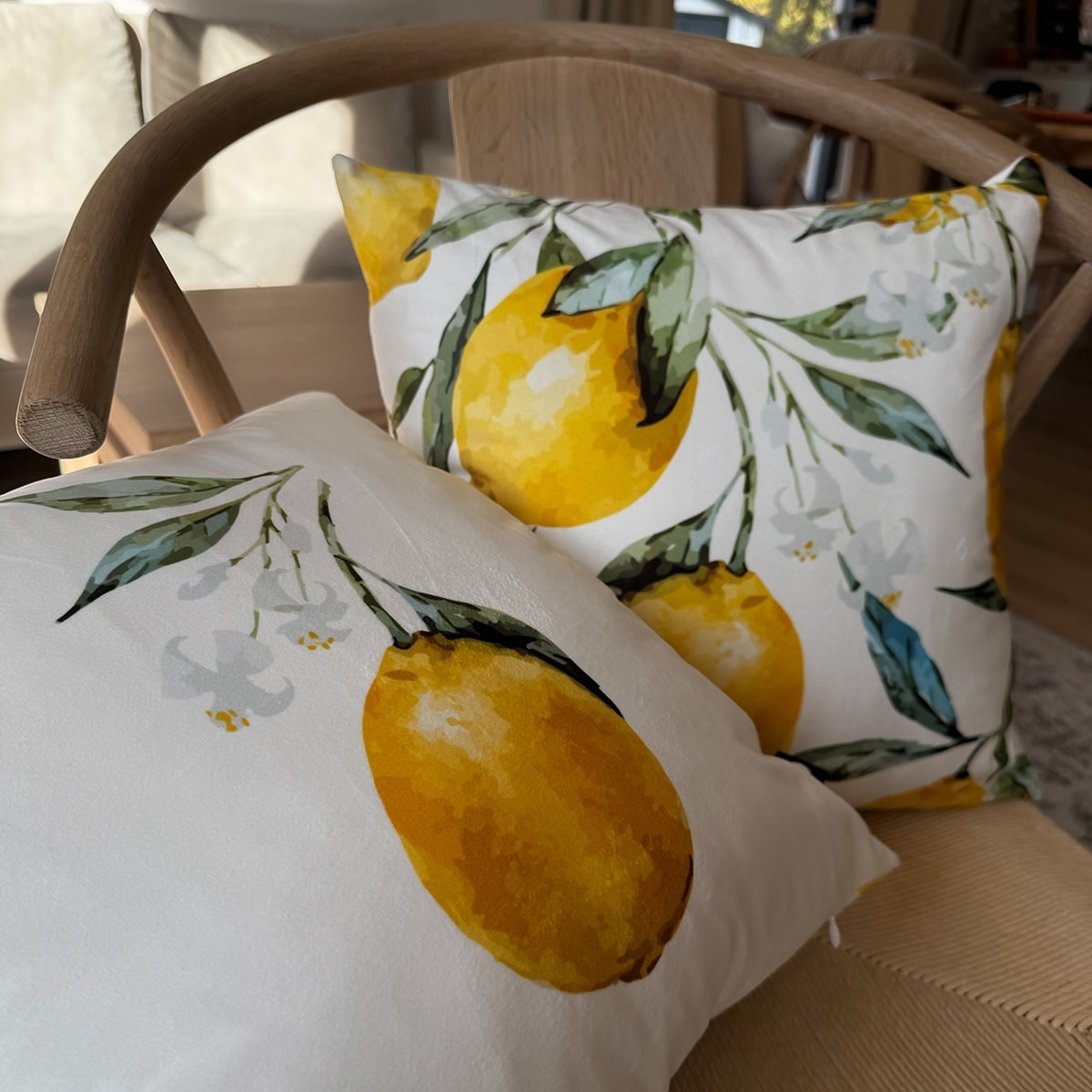 Poduszka dekoracyjna SUMMER wzór SM10 | cytryny DECORDRUK