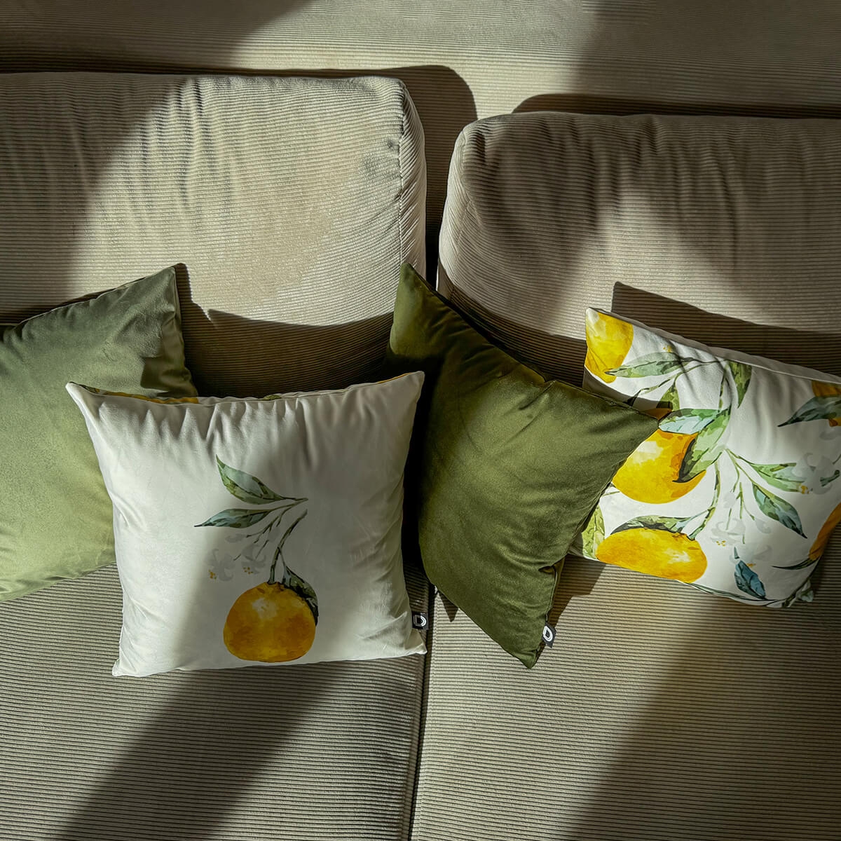 Poduszka dekoracyjna SUMMER wzór SM10 | cytryny DECORDRUK