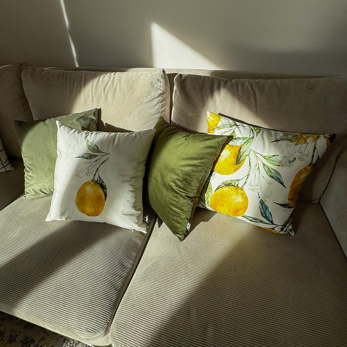 Poduszka dekoracyjna SUMMER wzór SM10 | cytryny DECORDRUK