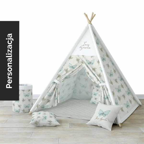 Namiot TIPI z kolekcji FAIRY TALES wzór D147 | zaczarowane motyle DECORDRUK